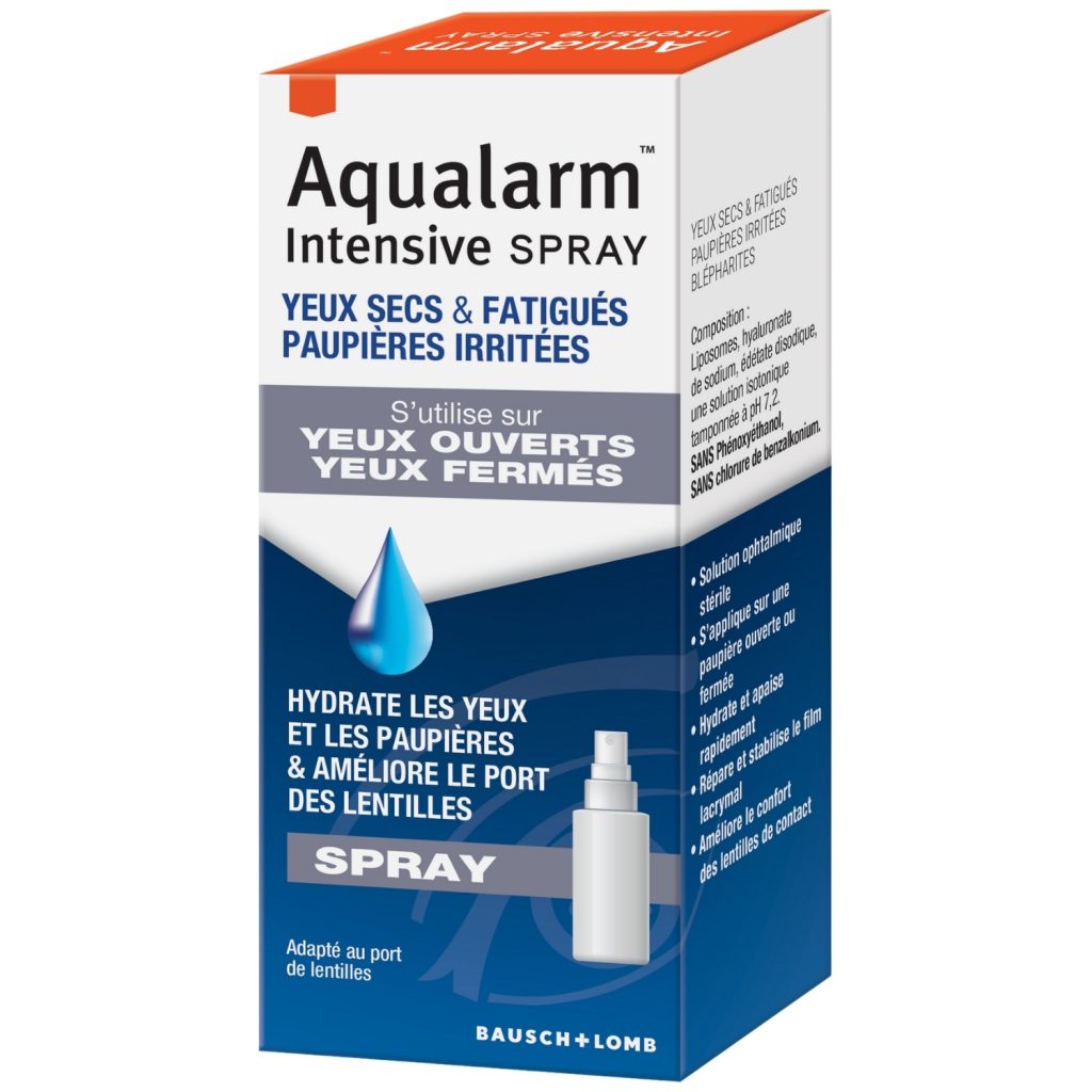 Yeux Rouges, Secs et Fatigués | Aqualarm Intensive Spray - Bausch ...